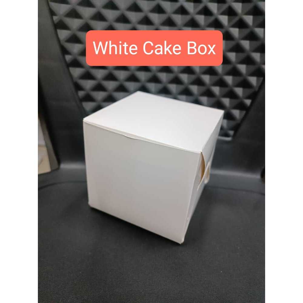 20pcs White Cake Box/ Kotak Kek Lapis Plain Cake Box Without Window ...