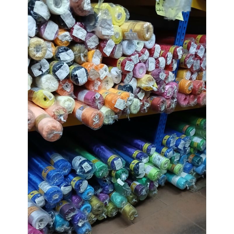 KAIN SATIN 45" HIGH QUALITY /READY STOCK SATIN FABRIC WIDTH 45 ...