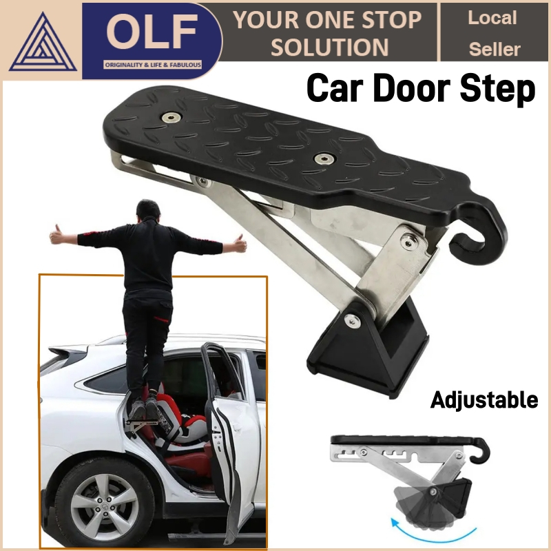 Car Door Step Foldable Car Roof Rack Step Universal Fit Car Door Step ...