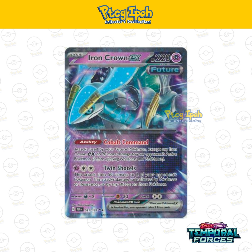 [Pokémon TCG] Temporal Forces: Iron Crown ex - 081/162 - Ultra Rare ...