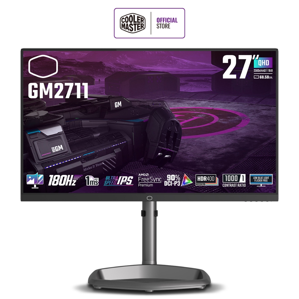 Cooler Master GM2711 Display Monitor (IPS, 2K QHD, 180Hz, 1ms) | Shopee ...