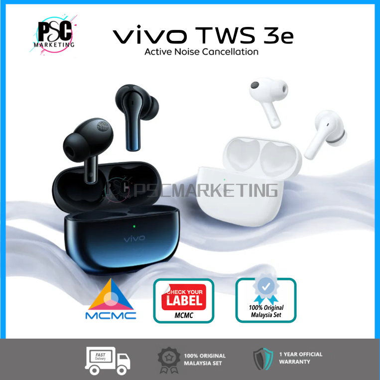 Vivo TWS 3e Wireless Sport Earphone - 1 Year Vivo Warranty | Shopee Malaysia