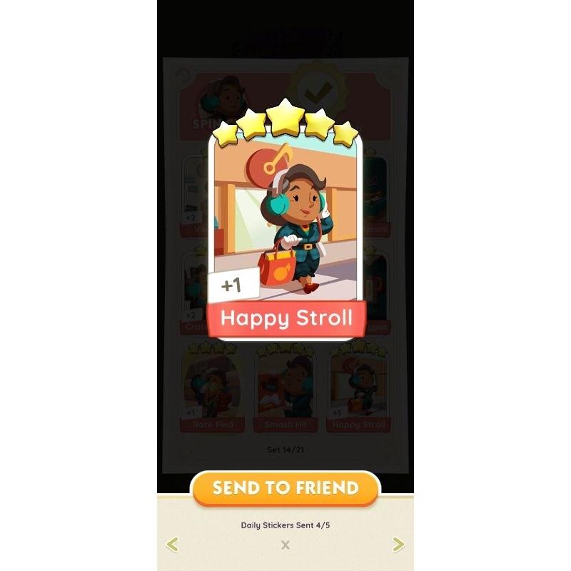 HAPPY STROLL (Monopoly Go Sticker) | Shopee Malaysia