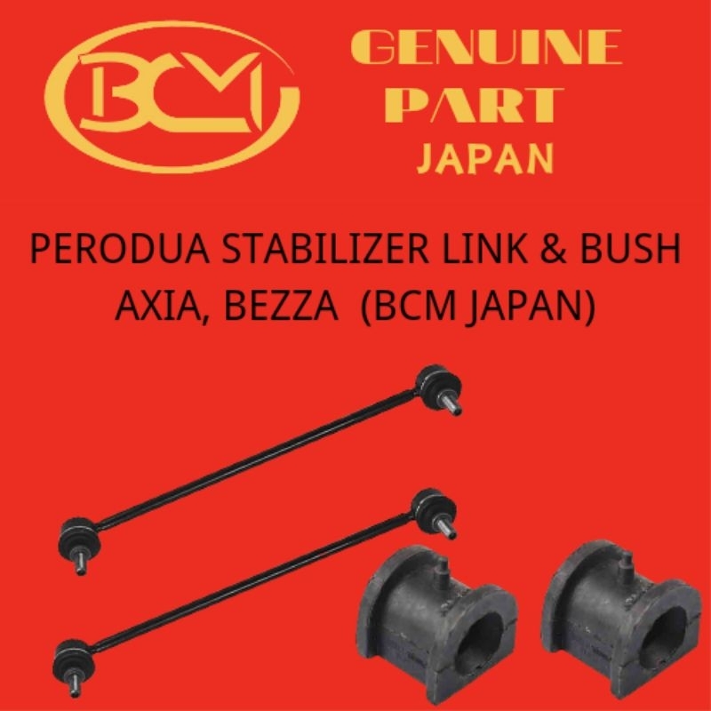 BCM JAPAN HEAVY DUTY STABILIZER LINK & BUSH PERODUA AXIA, BEZZA ...