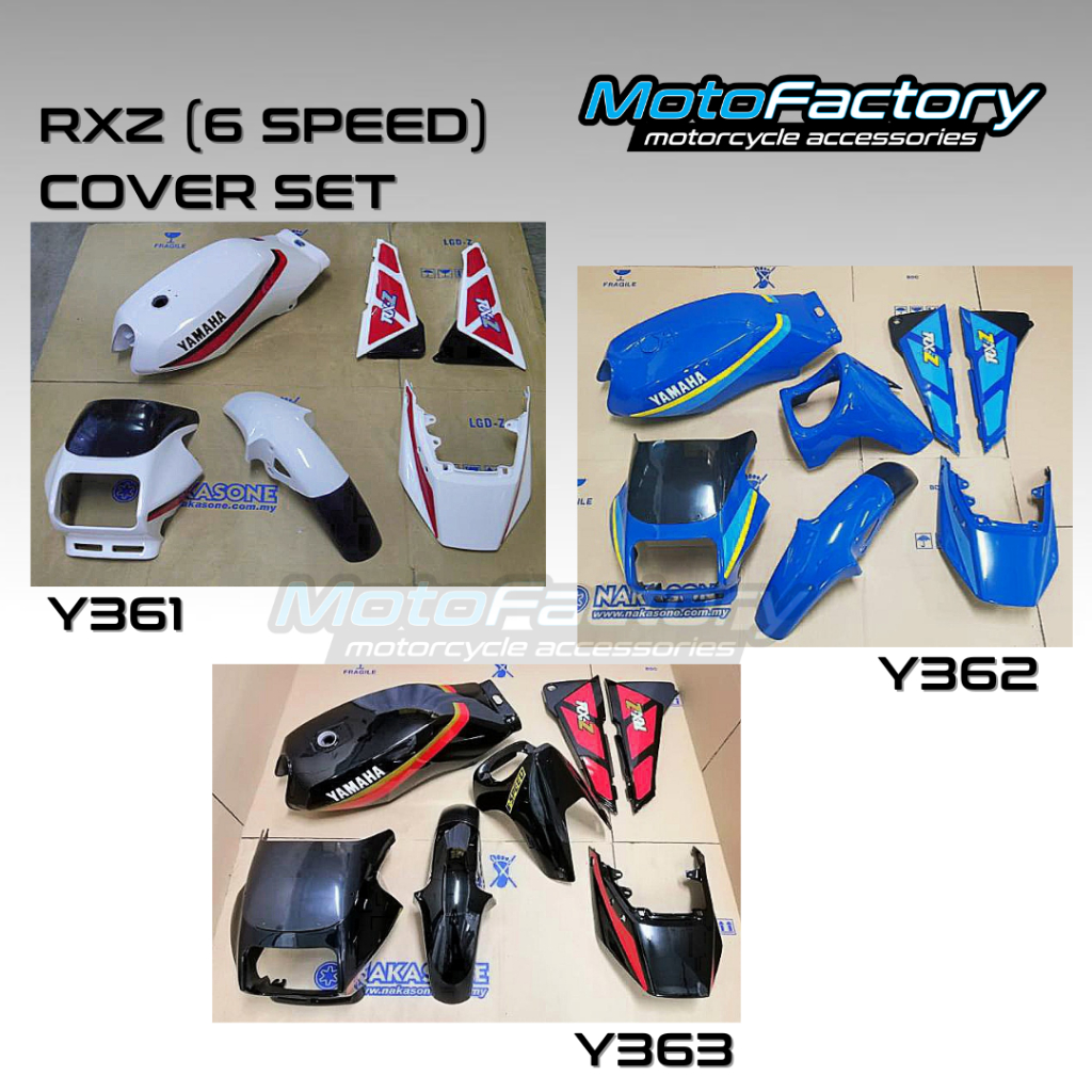 YAMAHA RXZ 6speed COVER SET WITH TANK [3] #STICKER TANAM | Shopee Malaysia