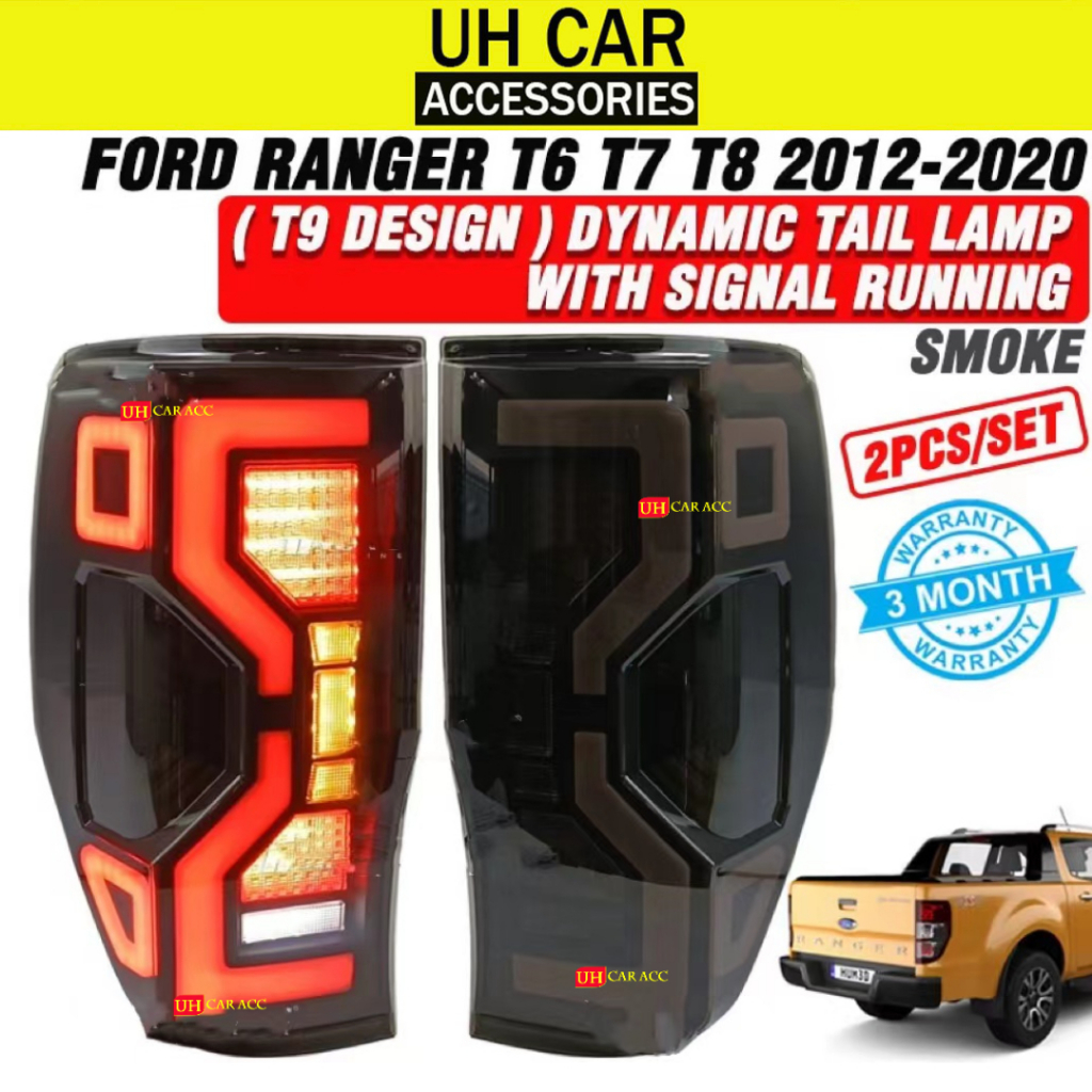 LD Ford Ranger T6 T7 T8 2012 - 2020 ( T9 Design ) Dynamic Tail Lamp ...