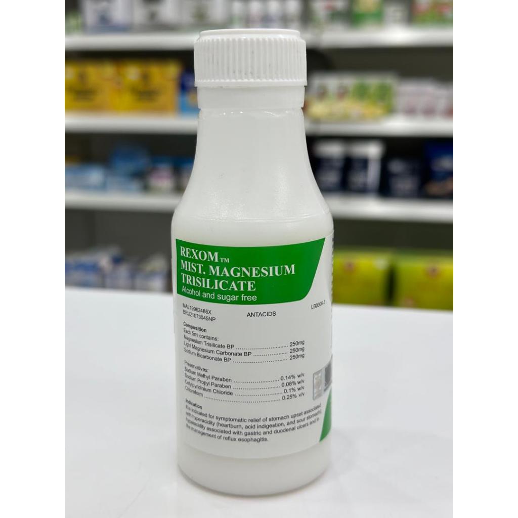 Rexom Mist. Magnesium Trisilicate Antacid 120mL | Shopee Malaysia