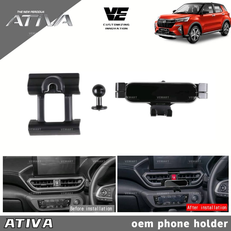 Vemart perodua ativa car Oem phone holder accessories | Shopee Malaysia
