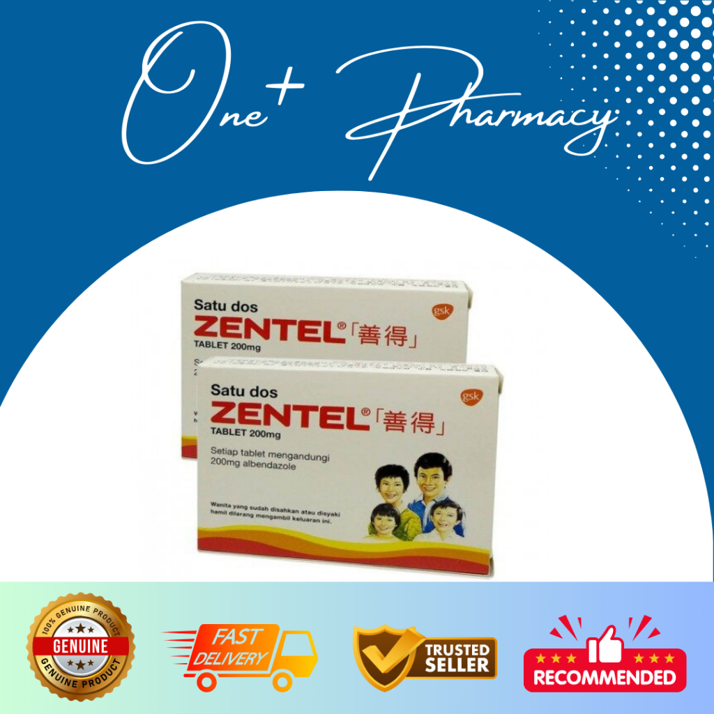 Zentel 200mg Tablet (Twinpack 2's x 2) | Shopee Malaysia