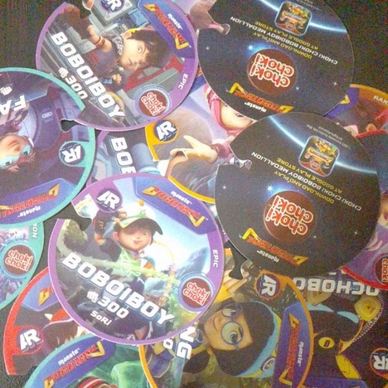BoBoiBoy Choki Choki medallion card random ( 14 pcs ) | Shopee Malaysia