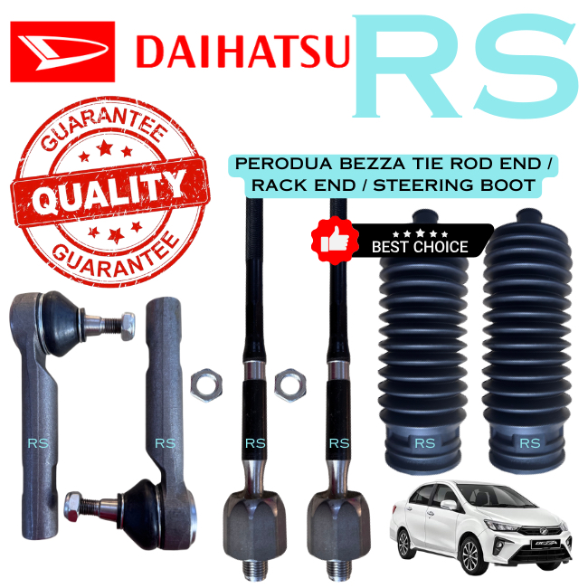 Perodua Bezza 1.0 1.3 Tie Rod End, Rack End, Steering Boot (1 Set ...