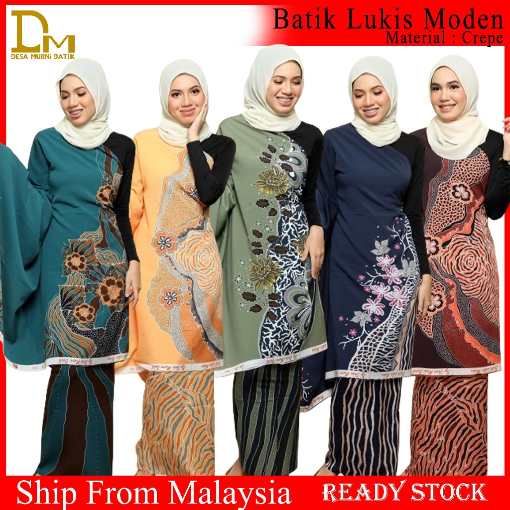 DESA MURNI BATIK - KAIN PASANG-BATIK LUKIS TERENGGANU MODEN-CREPE-READY ...