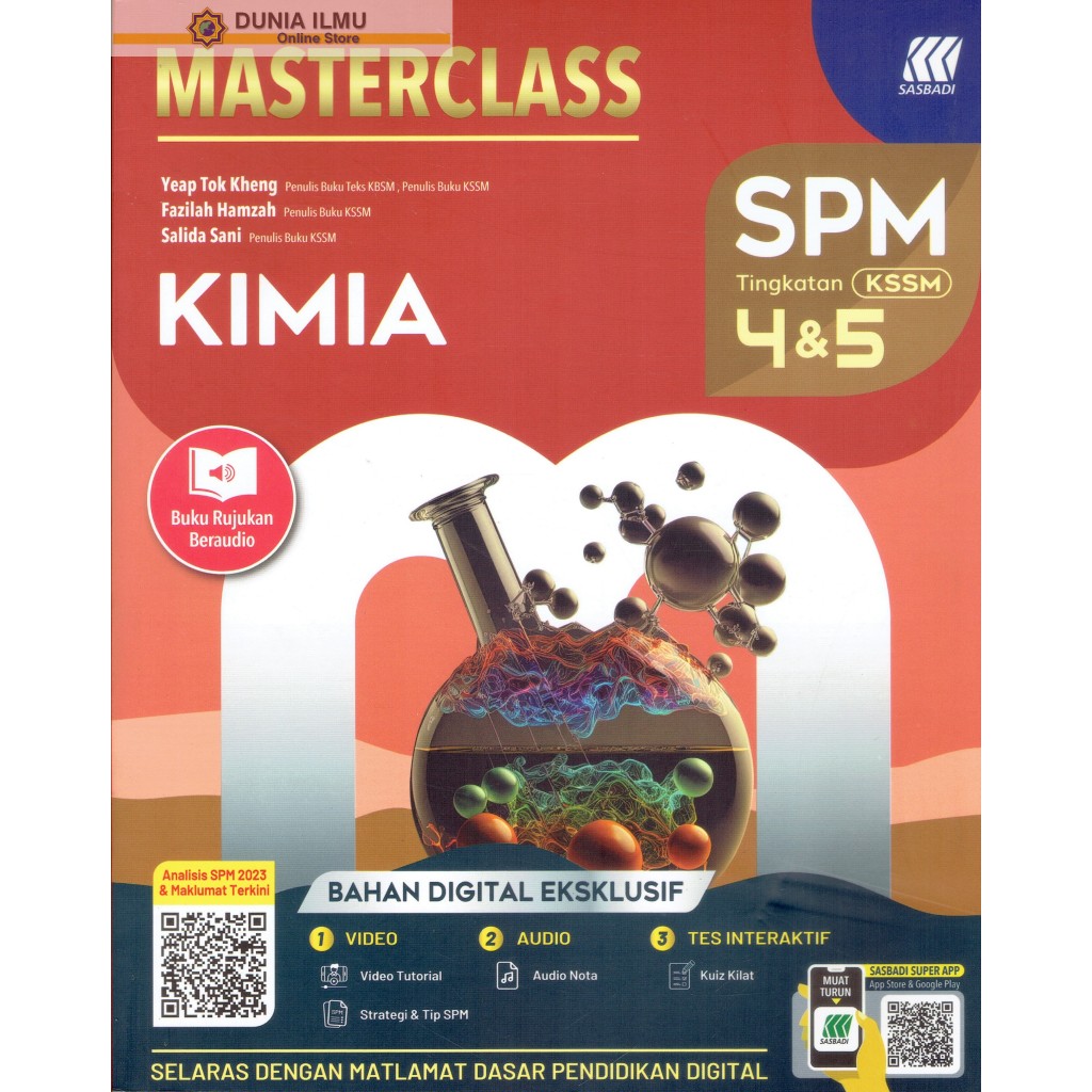 BUKU RUJUKAN : MASTERCLASS SPM TING 4&5 KIMIA | Shopee Malaysia
