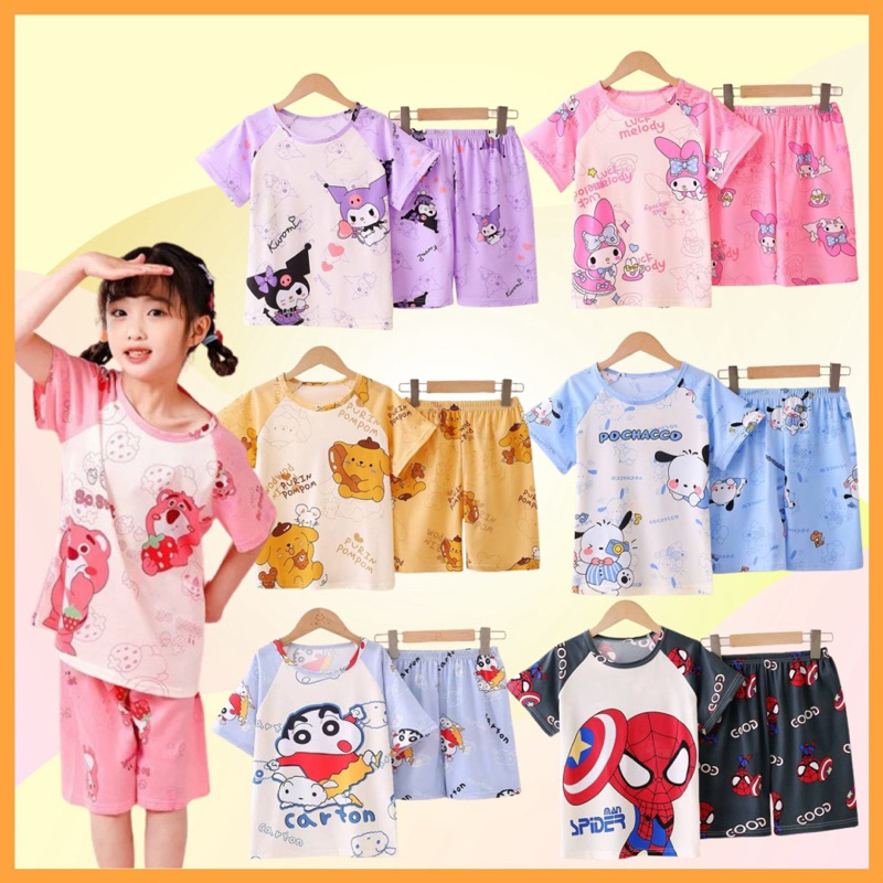 Little Baby Kids Pyjamas Set Boy Cartoon Cute Melody Pikachu Dinosaur ...