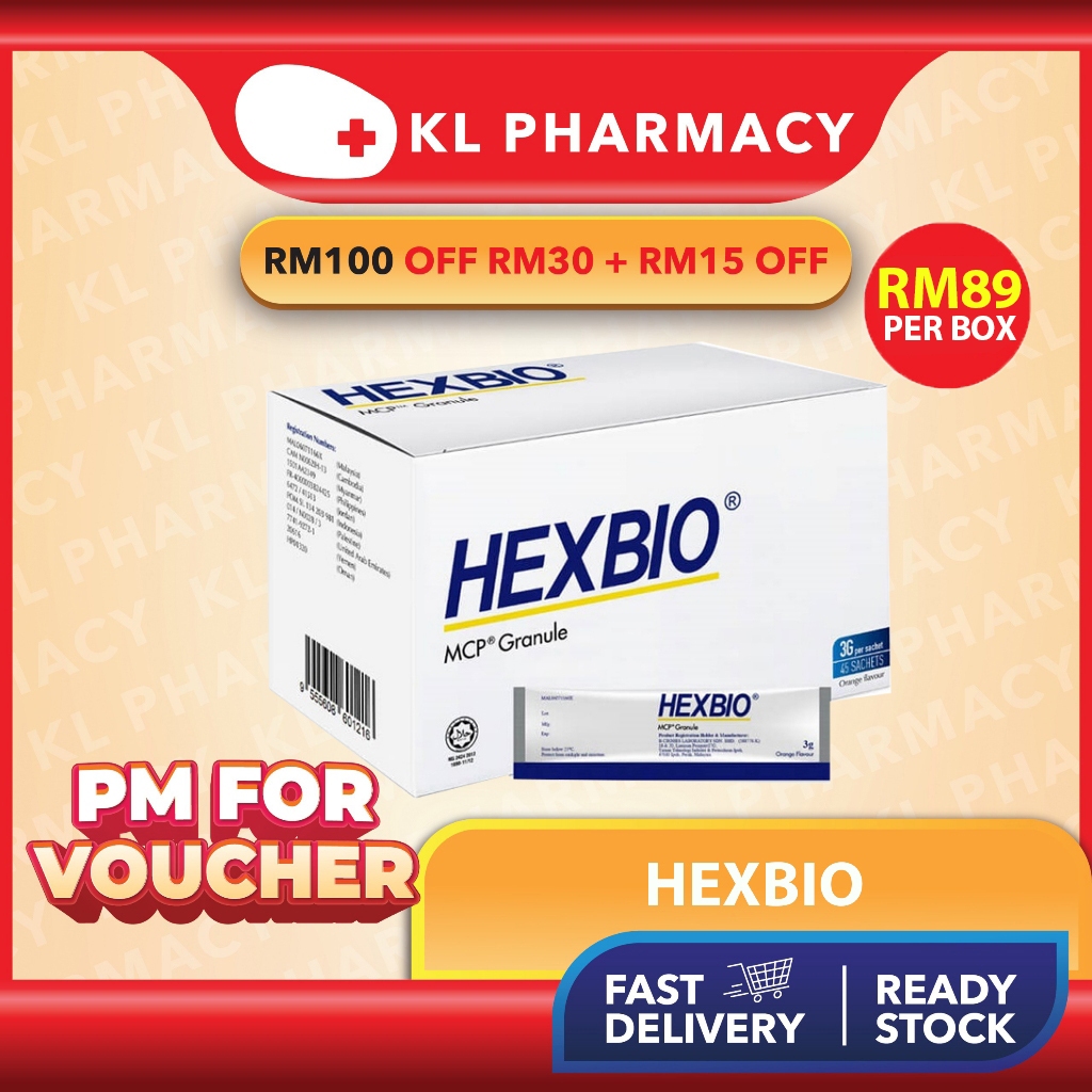 [KL PHARMACY] Hexbio GRANULE 3G 14 SACHET / 45 SACHET/ 10 SACHET/45X2 ...
