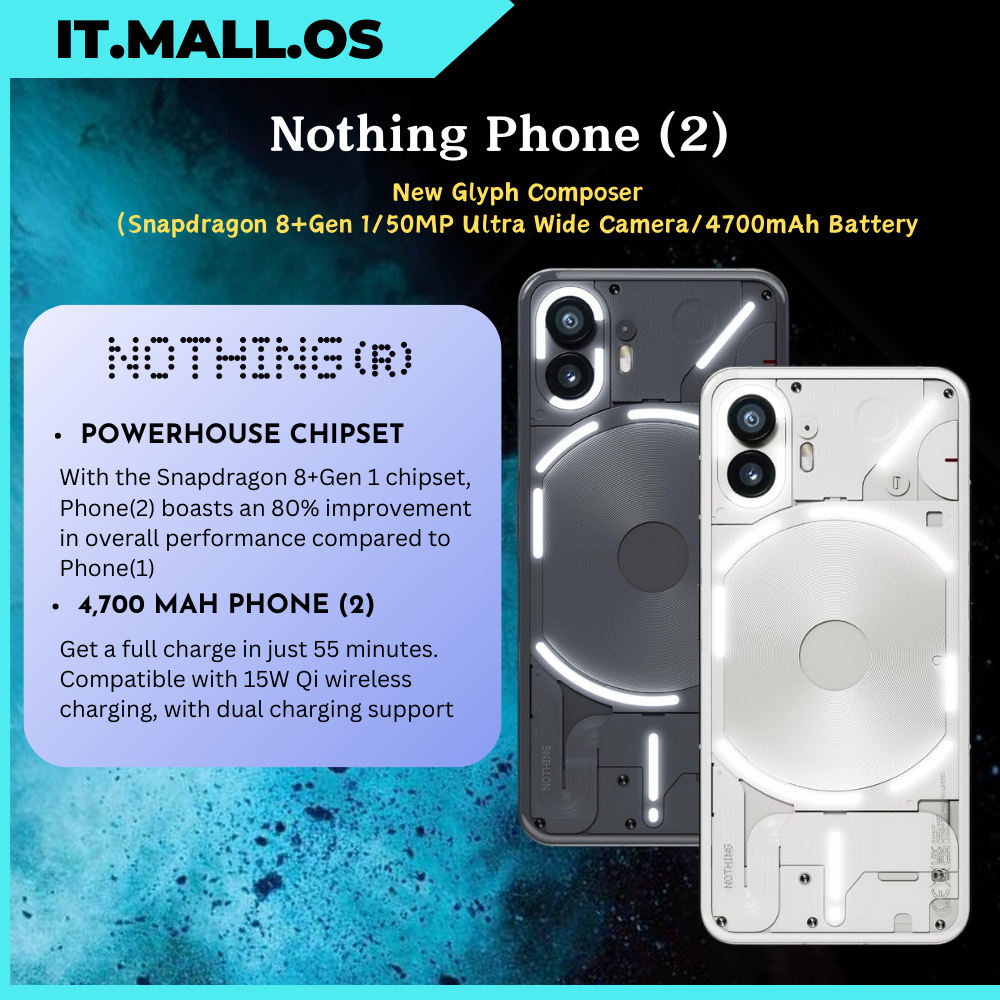 Nothing Phone (2) 5G - 6.7" LTPO AMOLED Display (12GB + 128GB /12GB + 256GB) | Shopee Malaysia