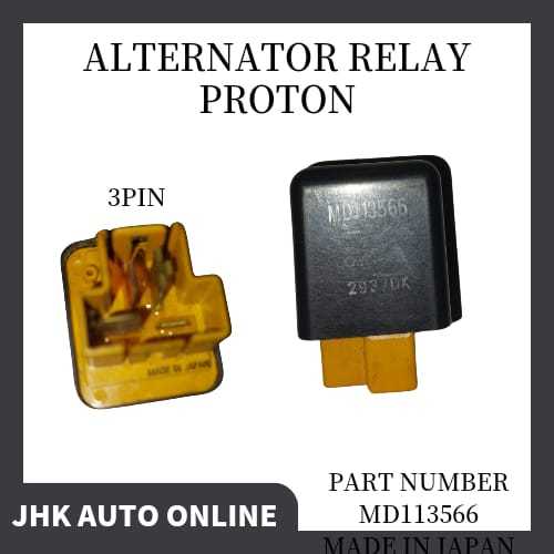PROTON SAGA WIRA RELAY ALTERNATOR MD113566 MADE IN JAPAN | Shopee Malaysia