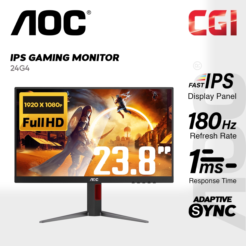AOC 23.8" 24G4 IPS FHD HDR10 Delta E