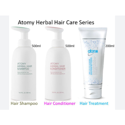 Atomy Herbal Hair Shampoo(500ml) , Conditioner (500ml) and Hair ...