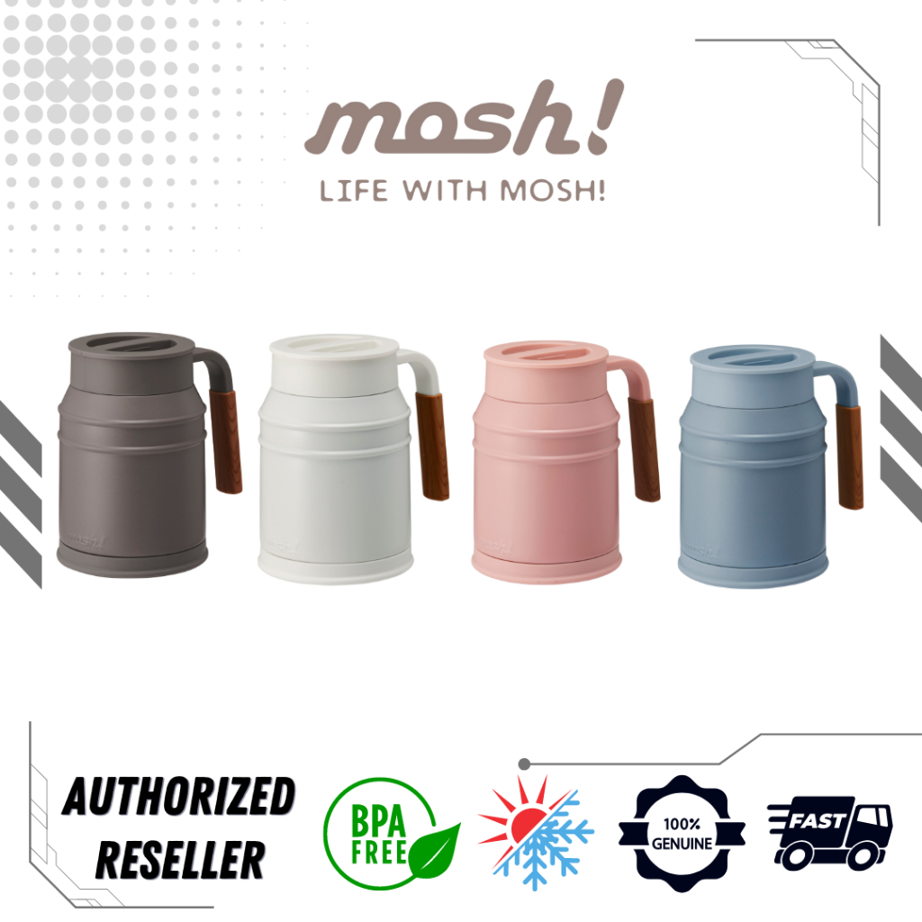 MOSH! Stainless Steel Thermal Mug with Lid (400ml) Original - 1 Year Warranty 保温杯 | Shopee Malaysia