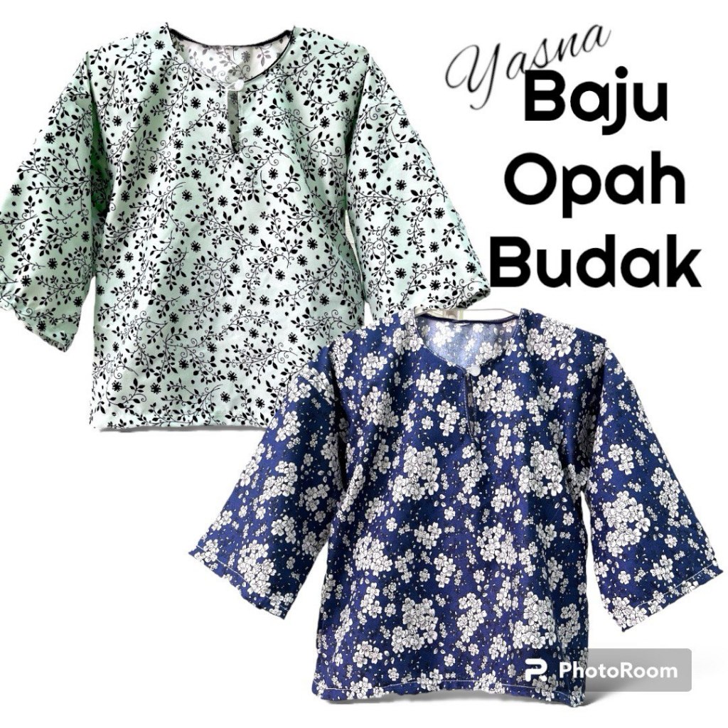 YASNA BUDAK CEMPAKA | Baju Opah Baju Kedah Bunga-Bunga Comel | Shopee ...