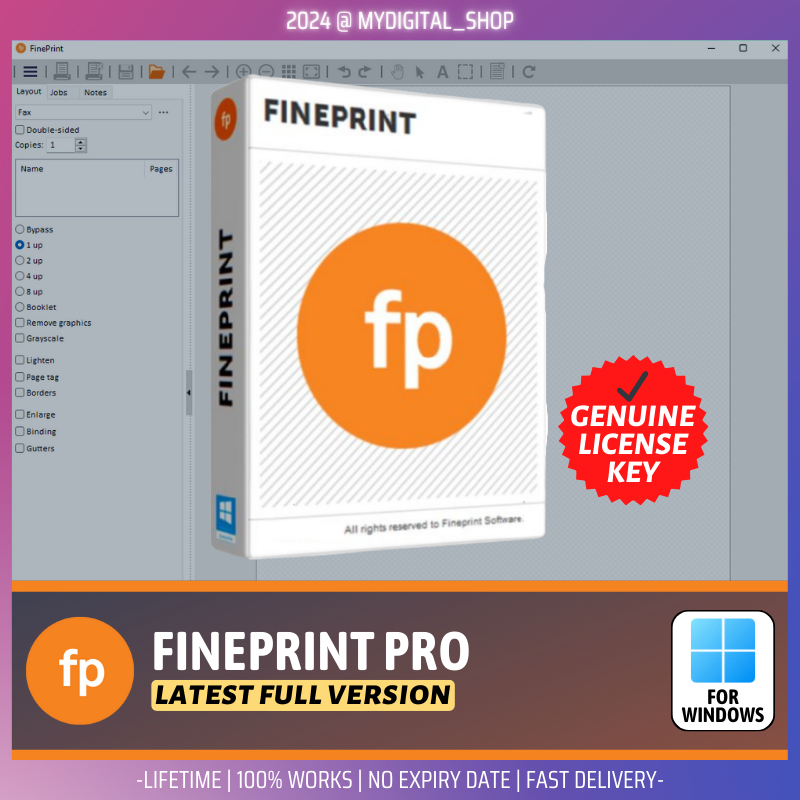 [Windows] FinePrint Pro 2024 v12.07 | Genuine License Key | Full ...