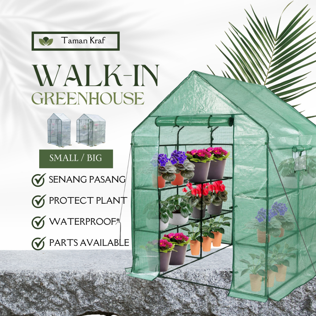 Walk In household succulent greenhouse flower sprout nursery planting ...