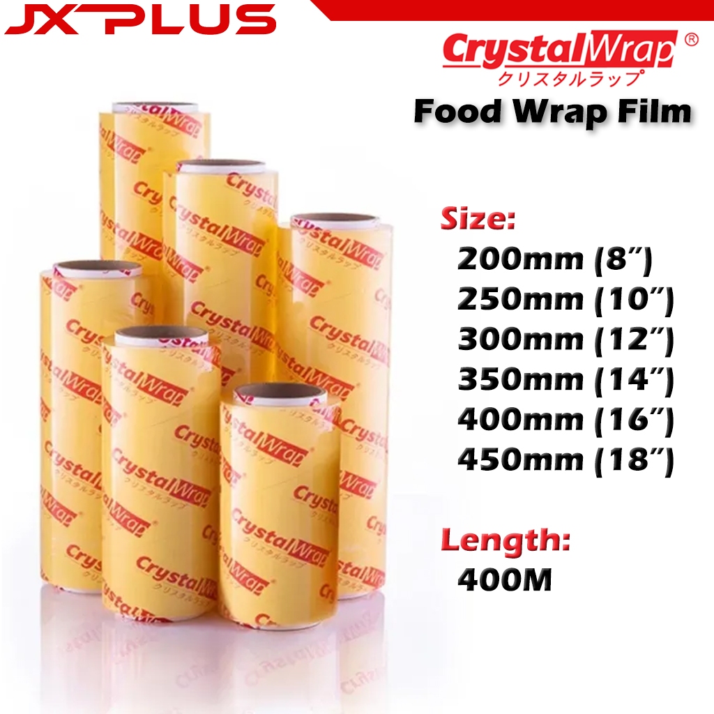 CrystalWrap Food Wrap Film 400M PVC Cling Film Plastic Wrap Plastik ...