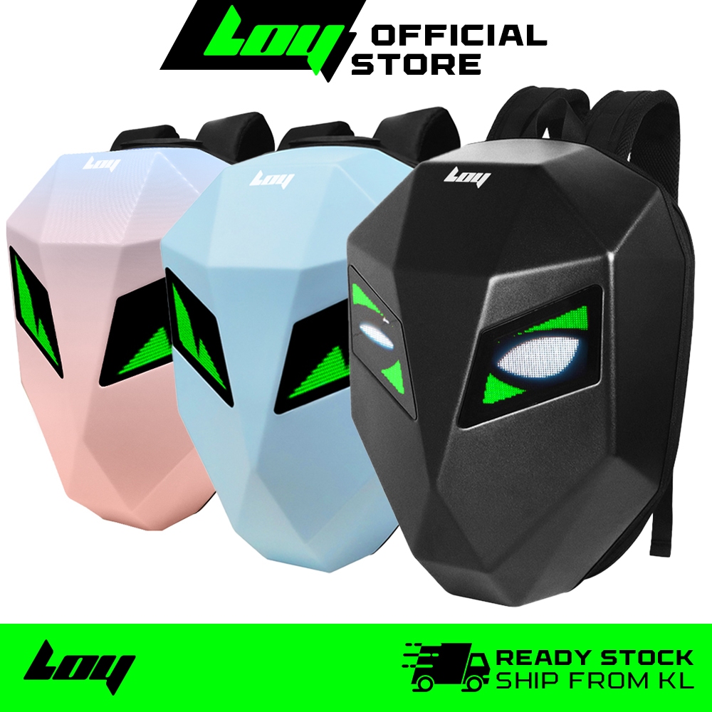 [READY STOCK] LOY StarkGaze Led Rider Backpack Bag With Waterproof Led ...