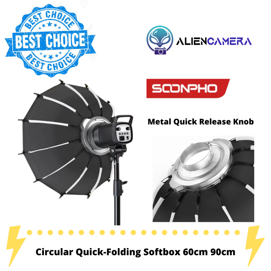 Circular Quick-Folding Softbox 60cm 90cm | Shopee Malaysia
