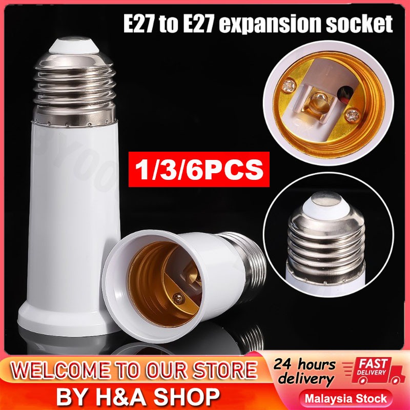 12cm AC E27 To E27 LED light Lamp bulb Base Socket Screw Extension power Holder Converter E27 ...