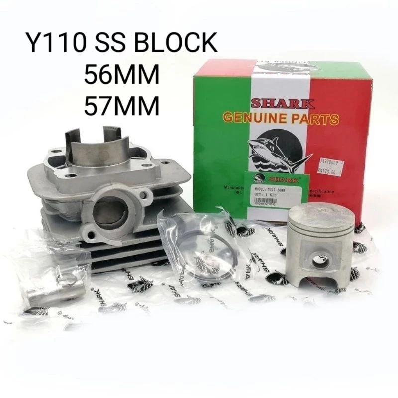 Y110 BLOCK Y110 57MM 56MM SHARK SS BLOCK RACING | Shopee Malaysia