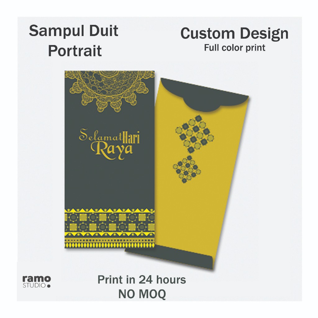 PORTRAIT Money Packet Printing \ Sampul Raya \ Angpao Custom made ...
