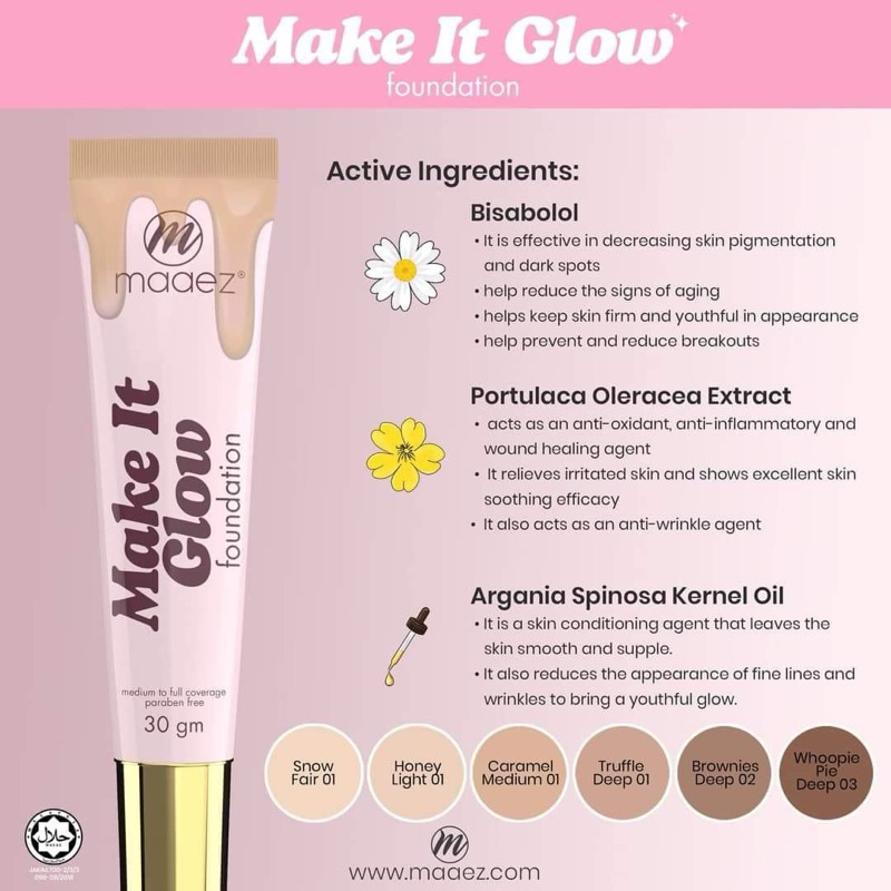 🔥HOT SELLING🔥Maaez Foundation full coverage 15g & 30g | Shopee Malaysia