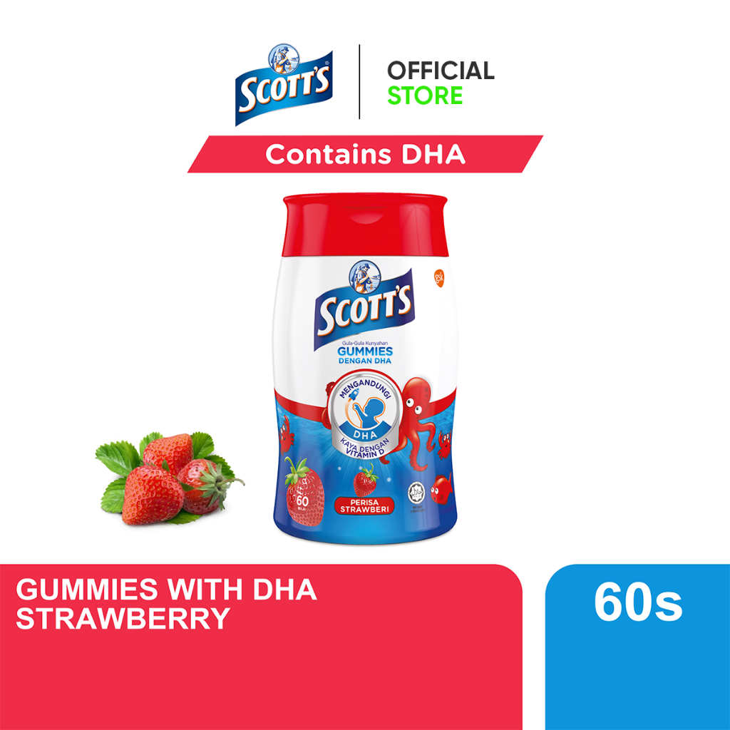 Scott's DHA Chewable Gummies - 4 Flavors (60's) | Shopee Malaysia