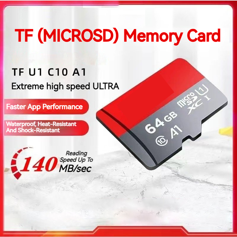 64GB MicroSD Card TF Flash Card Memory Card for Smartphone Tablets ...