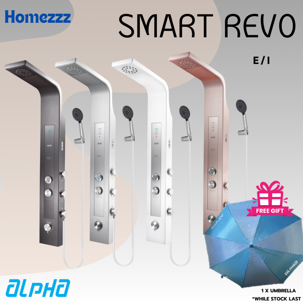 ALPHA - SMART REVO E / i Rain Shower Instant Water Heater Non Pump / DC Pump | Shopee Malaysia