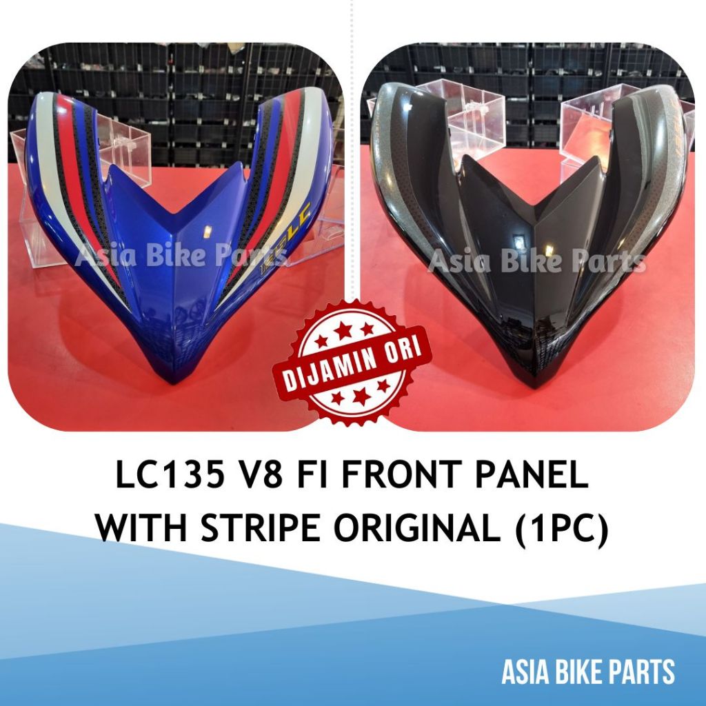 Yamaha Original LC135 V8 FI Front Panel with Stripe Original / Horn ...