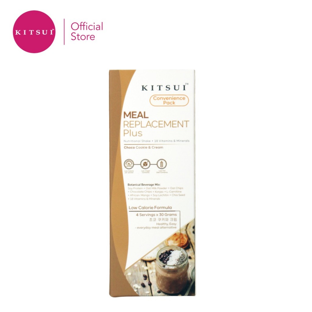 [Trial Pack] KITSUI KMRP Meal Replacement Plus 4's x 30g | Choco Chip ...