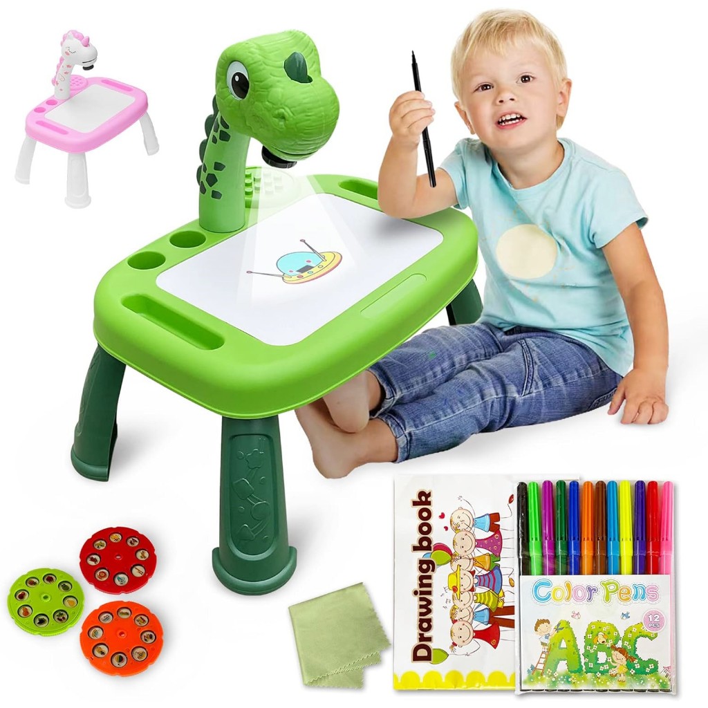 Children Led Projector Art Drawing Table Toys Kids Painting Board Desk ...
