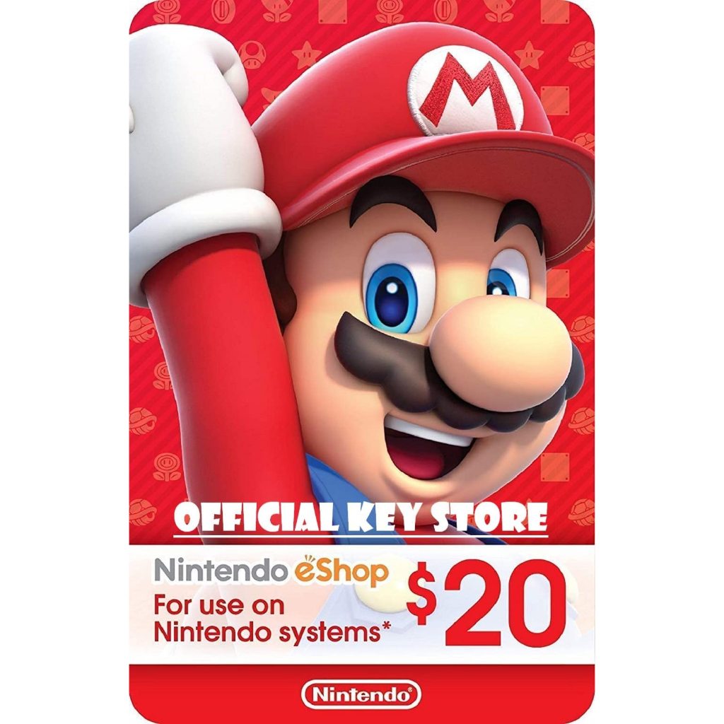 Nintendo eShop 20 USD Switch Code Gift Card US USA 20USD Game | Shopee ...