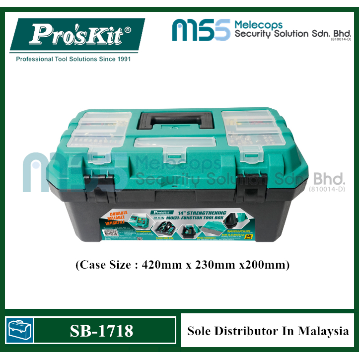 Pro'skit SB-1718 Strengthening Multi-Function Tool Box With Removable Tote Tray | Shopee Malaysia