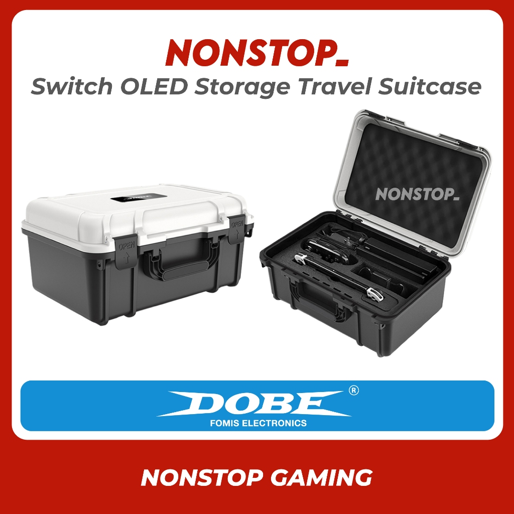 DOBE Switch OLED Travel Suitcase Portable Toolbox Bag For Nintendo ...