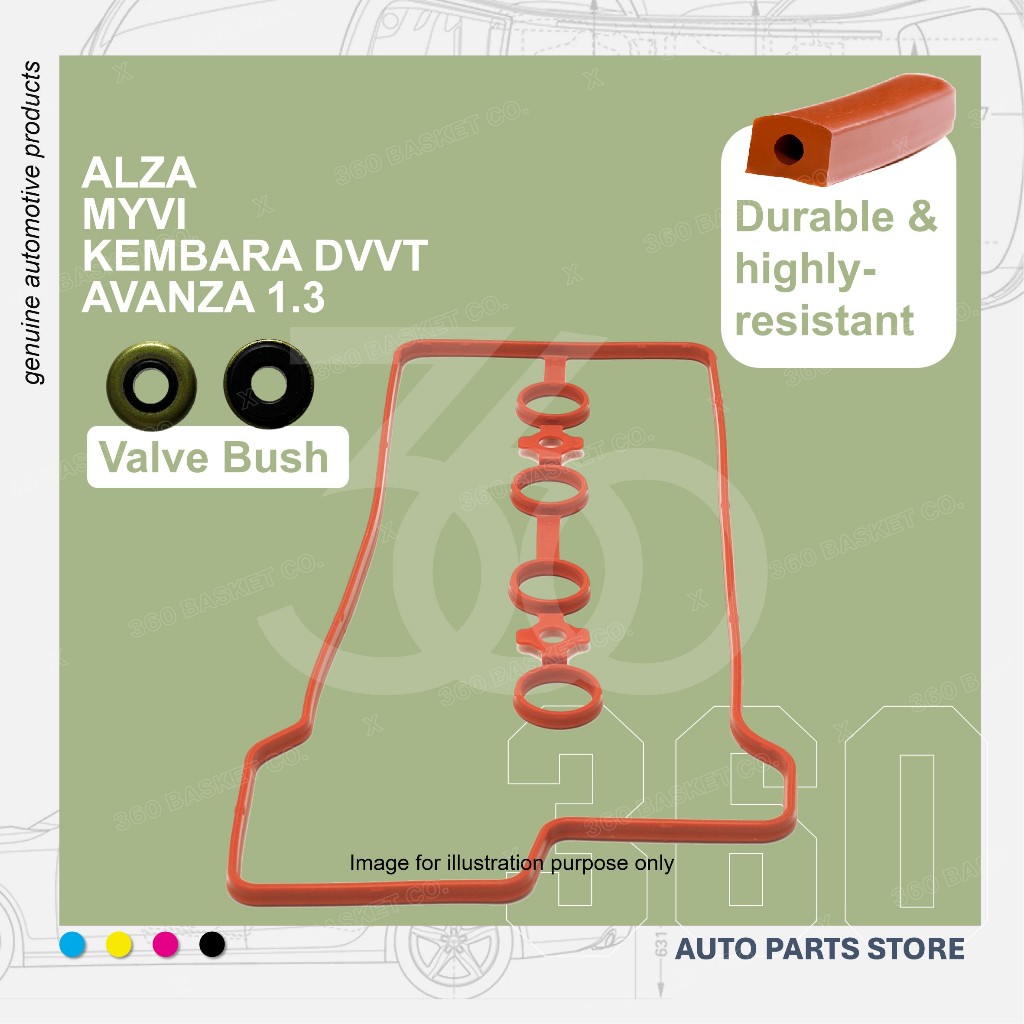VALVE COVER GASKET (SILICONE), CYLINDER HEAD COVER FOR PERODUA MYVI 1.3 ...