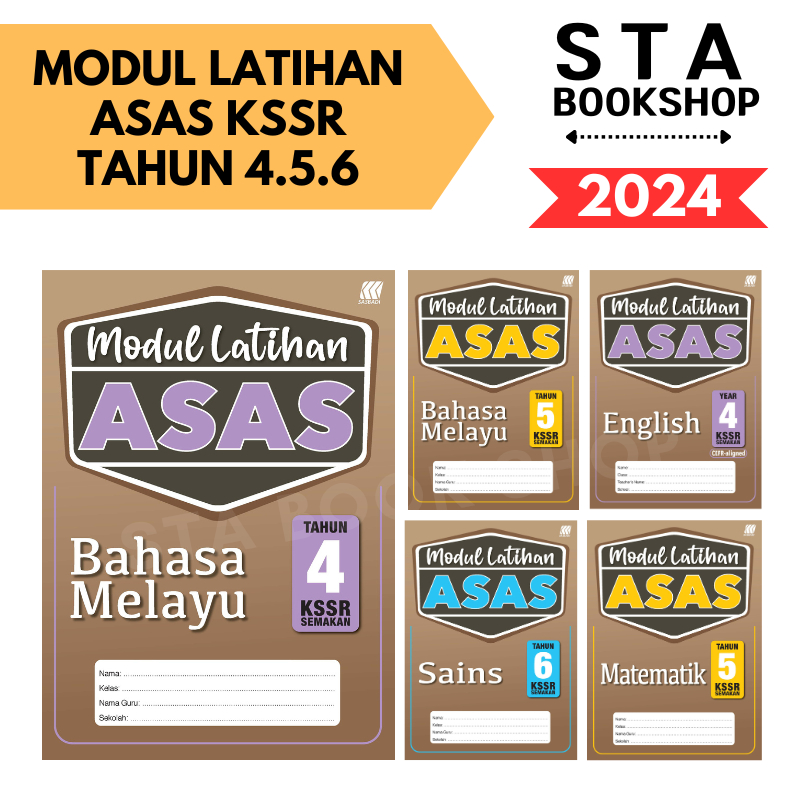 [STA] 2024 MODUL LATIHAN ASAS KSSR TAHUN 4.5.6 (SASBADI) | Shopee Malaysia