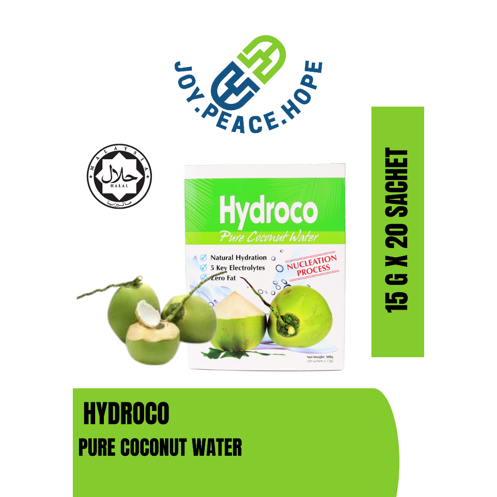 HYDROCO Pure Coconut Water 20sachet*15g (5 SACHET) | Shopee Malaysia