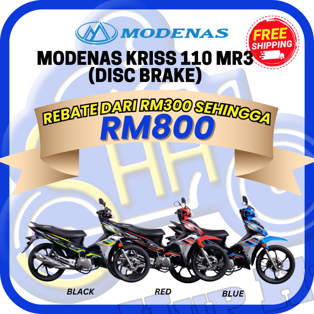 MODENAS KRISS MR3 110 (UNREGISTER) WITH DISC BRAKE NEW MODEL MOTORCYCE ...