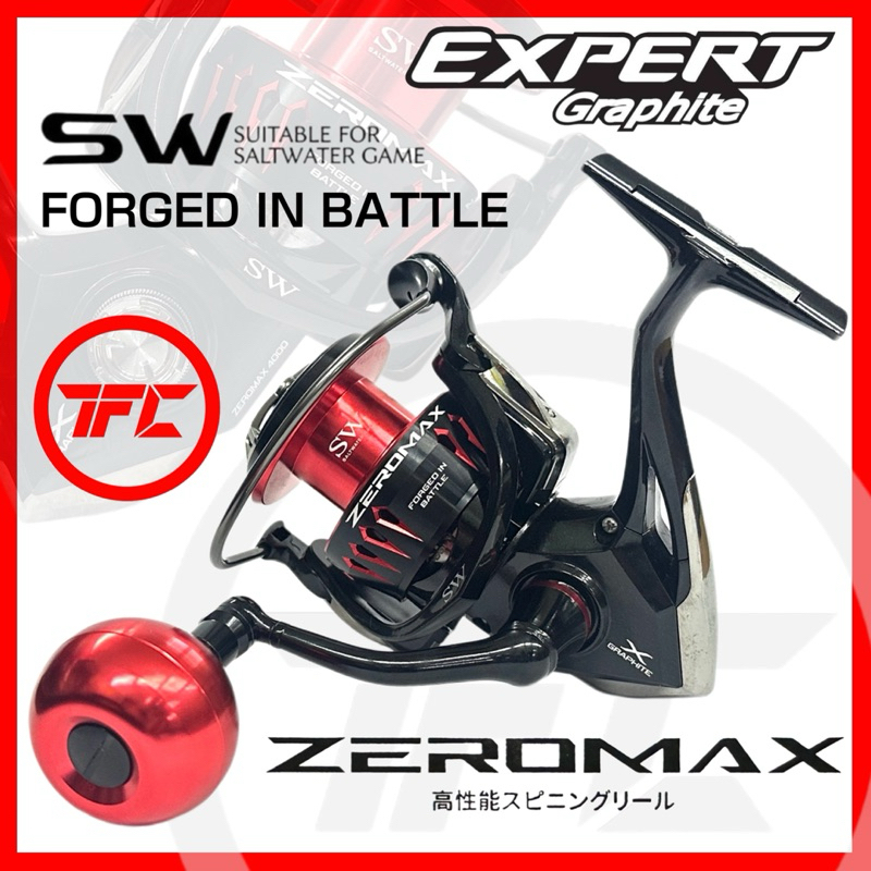EXPERT GRAPHITE ZEROMAX SW SPINNING REEL Saltwater Fishing Heavy Power ...