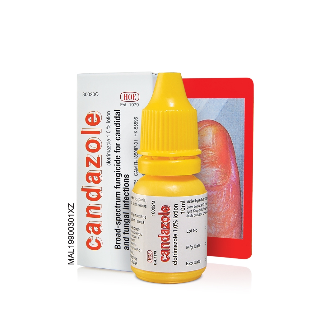 Candazole Clotrimazole 1.0% Lotion 10ml (Ubat Kurap Kuku) | Shopee Malaysia