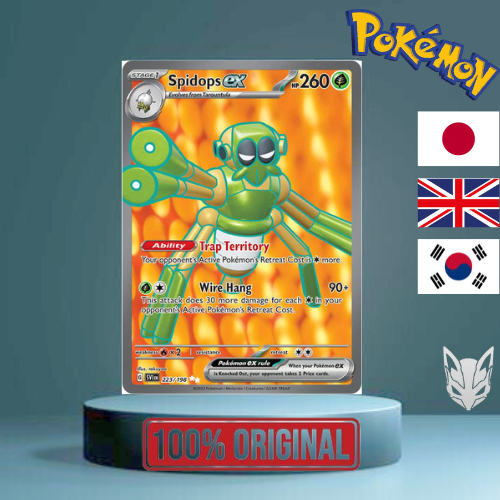 original Spidops ex english korean 223/198 Scarlet and Violet Base Set ...